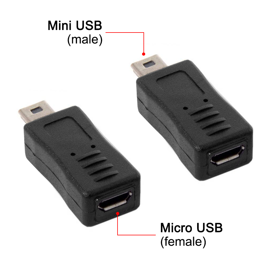 Mini-USB to Micro-USB (Female) Adapter Converter